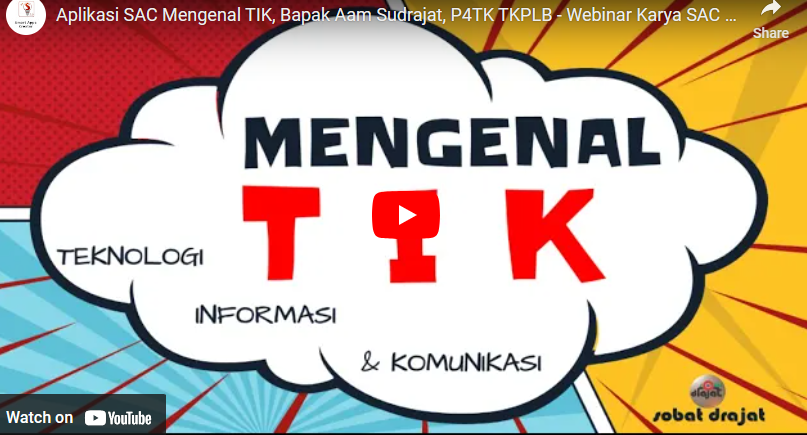 Webinar Guru Aplikasi SAC Mengenal TIK - INOSI APPS